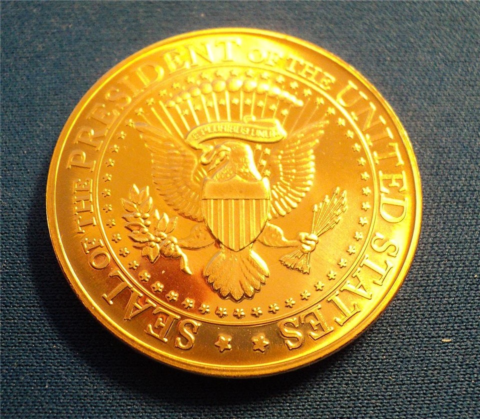 Donald Trump Presidential Coin - 24K Gold-Plated Proof - FREE SHIPPING ...