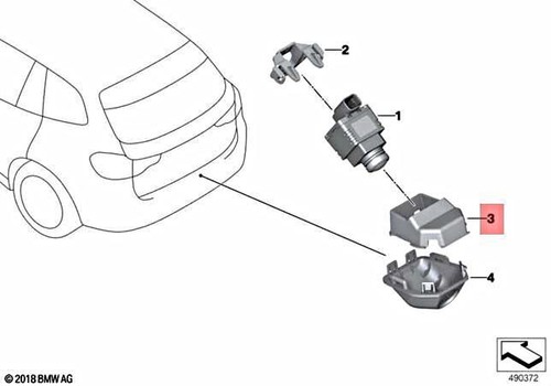 Genuine BMW X4 M G02 X4 20dX 20iX 25dX Holder I-Cam Upper Section ...