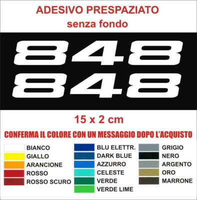 Kit Adesivi Ducati 848 carena logo stickers sbk decals moto performance ...