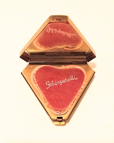 Schiaparelli Vintage Enameled Rouge Compact late 1940s, Pink | eBay
