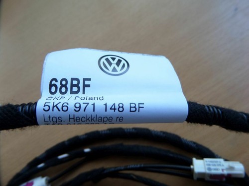 ORIGINAL VW Leitungssatz Heckklappe Golf 6 VI Leitungssatz Kabelsatz ...