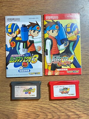 Nintendo Gameboy Advance Game RockMan EXE 3 & 4 Tournament Red Sun | eBay