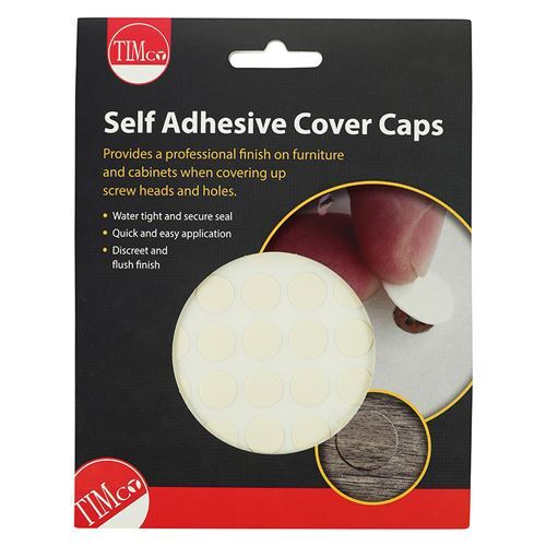 Timco - Self-Adhesive Cover Caps - Ivory (Size 13mm - 112 Pieces) | eBay
