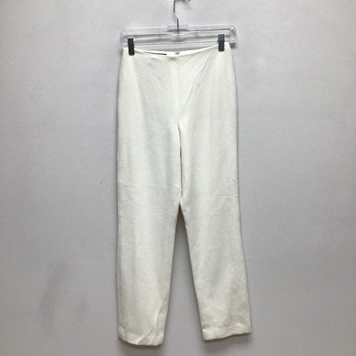 Ralph Lauren Black Label Cream Flat Front High Rise Straight Leg Pants ...