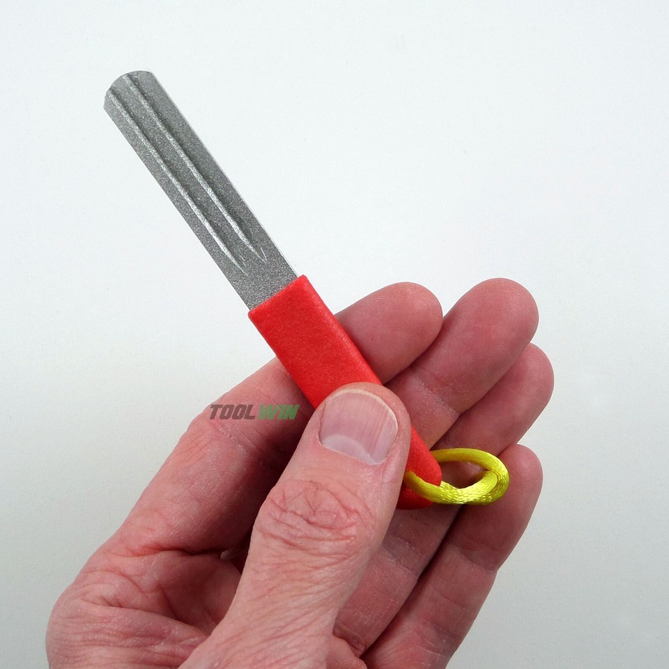 Fishing Hook File Diamond Sharpener Tackle Box Sharpening Hone Grooved ...