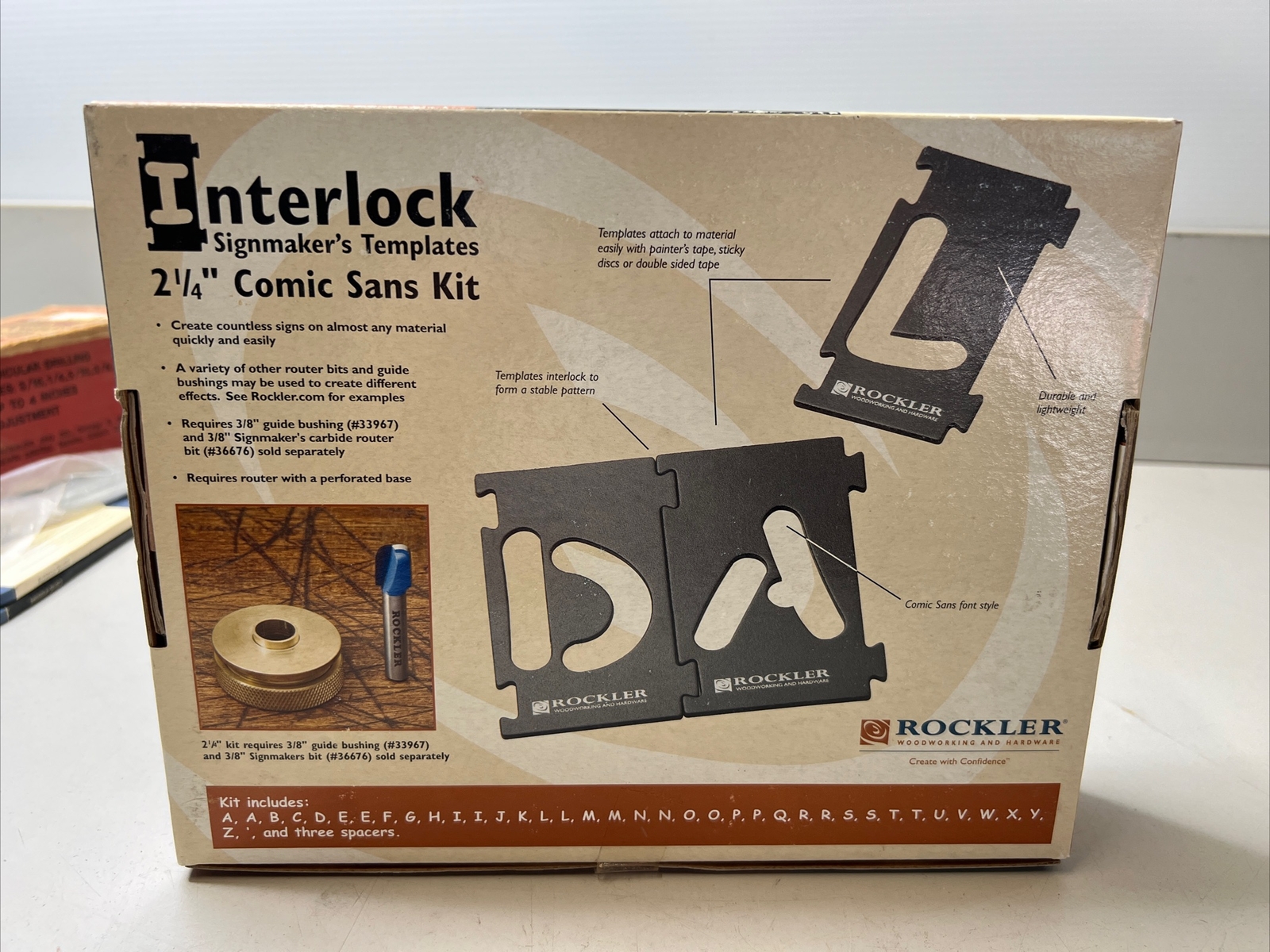 Rockler Interlock Signmaker S Templates State Park Font Kit 2 1 4 for ...