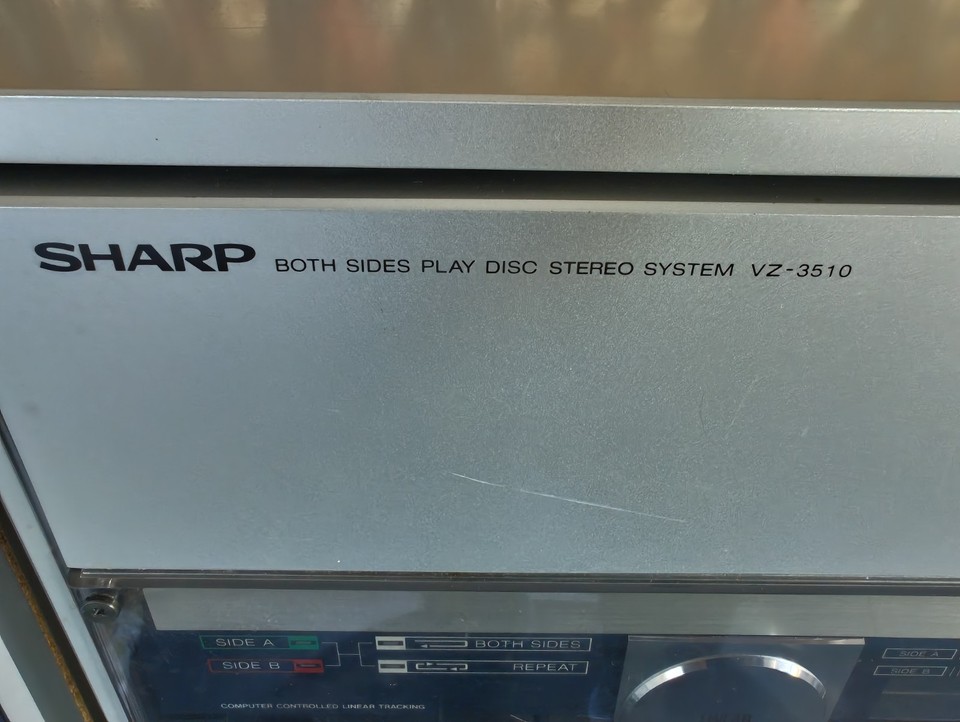 Working Sharp VZ-3510 Upright Linear Tracking Turntable / Music Centre ...