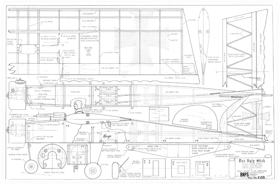 Das Ugly Stick 62" RC Plane (Laser-Cut Short Kit + Printed Plan) | eBay