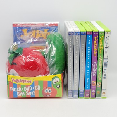 VeggieTales Plush Gift Set DVD & CD Lot Larry-Boy Jonah Silly Songs ...