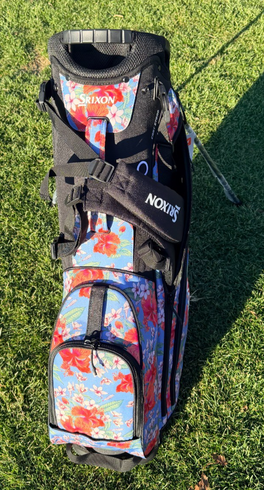 Srixon Golf 2026 Limited Edition Floral Stand Bag Color: Blue w/ Pink ...