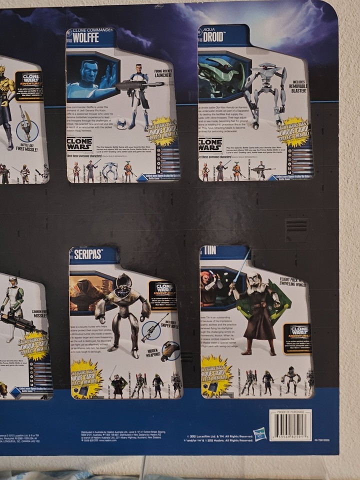 STAR WARS CLONE WARS BONUS VALUE 8 PACK SERIPAS, WOLFFE, CLONE, DROID ...