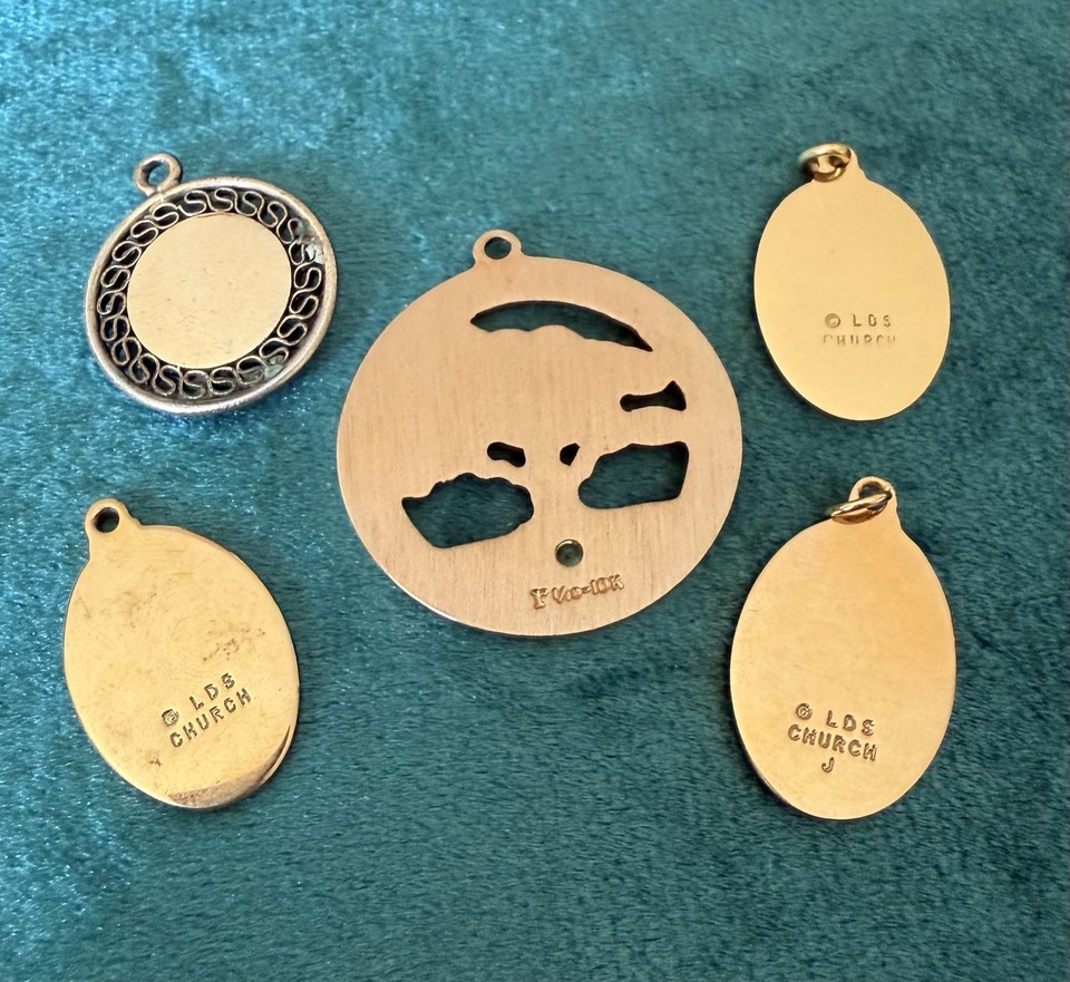 Religious LDS Pendant Lot 10k Gold Filled Tree Of Life Mormon Church ...