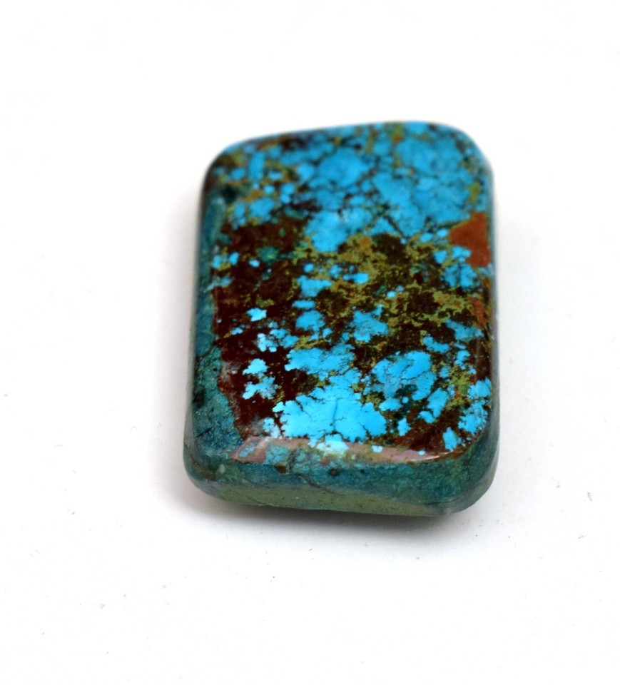 Natural Blue Bisbee Turquoise With Brown Webbing 10.6Ct Certified Loose ...