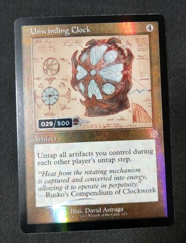 MTG UNWINDING CLOCK FOIL NUMBERED 029/500 EXCLUSIVE - EXC+ RETRO ...