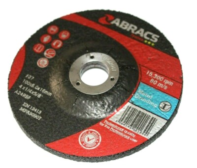 Abracs Proflex Metal Grinding Discs DPC 100mm x 6.0mm x 16mm EN12413 | eBay