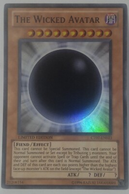 Yu-Gi-Oh TCG The Wicked Avatar 2010 CT07-EN023 Limited Super Rare ...