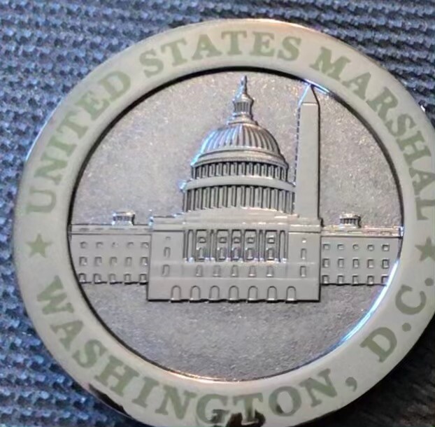 USMS Washington DC Marshal TacticalBLACK 1.75in version coin | eBay