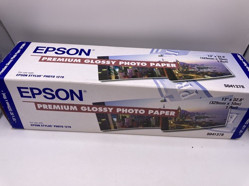 Epson S041378 Premium Glossy Photo Paper Roll 13 in x 32.8 ft | eBay