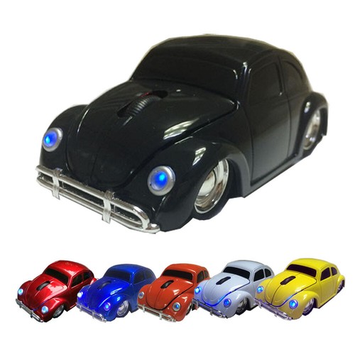 Classic Beetle Car 2.4Ghz Wireless Mouse Cordless PC MAC Optical Laptop Mice Bla | eBay