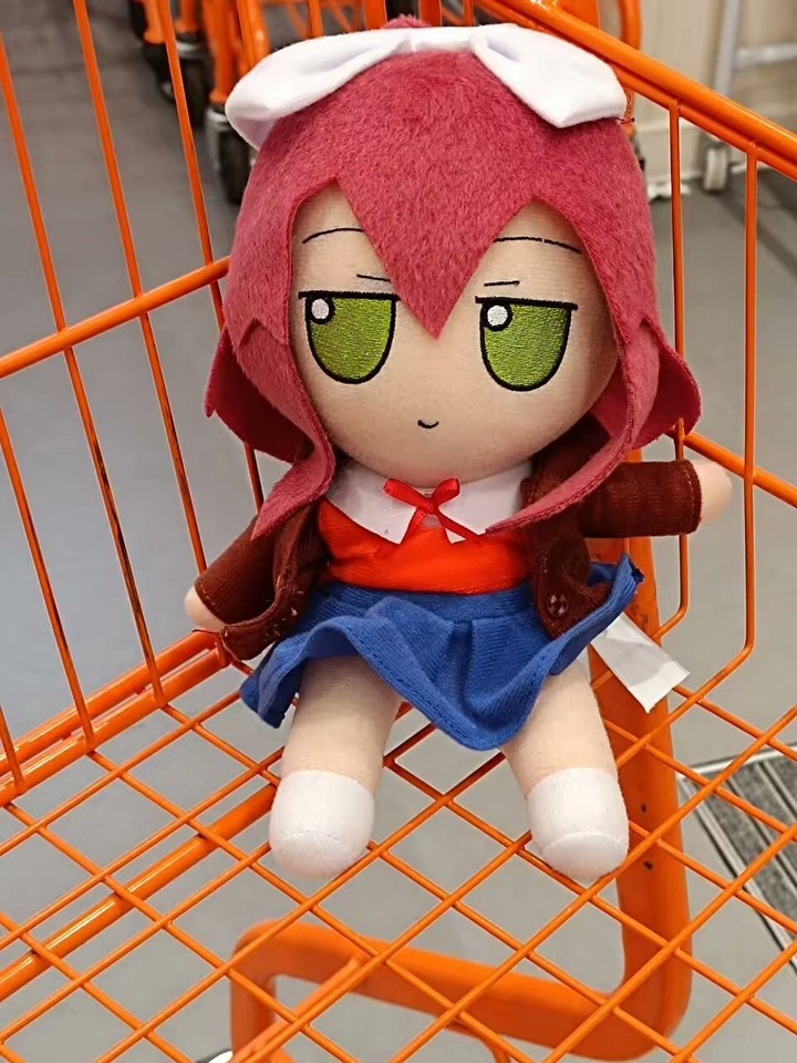 Doki Doki Literature Club! Sayori Monika Yuri Fumo Fumo Plush Doll Toy ...