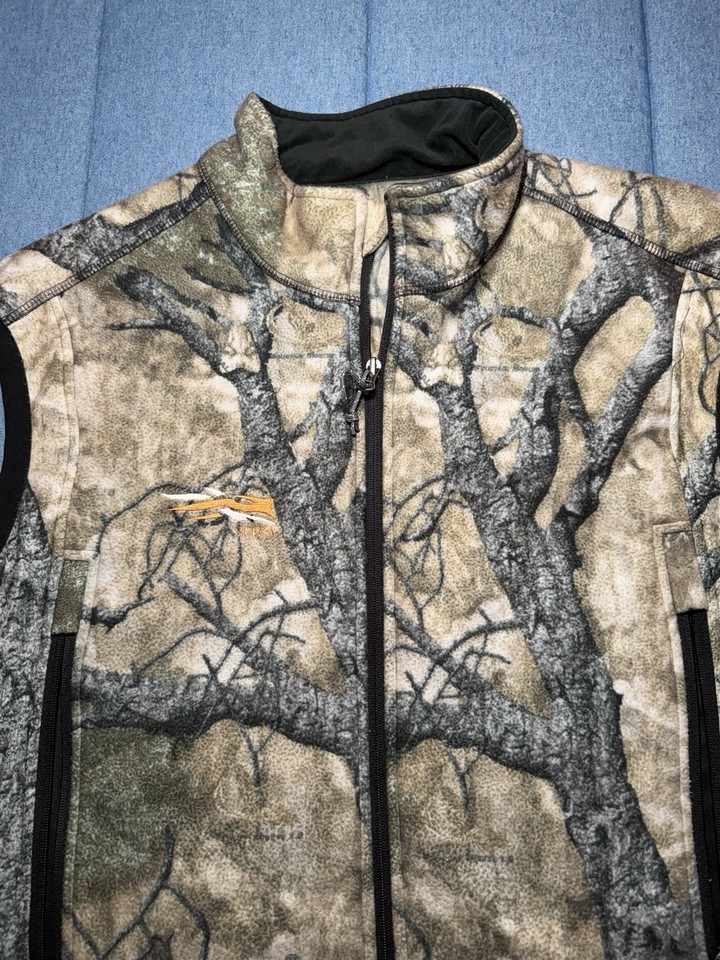 Sitka Mothwing Mountain Mimicry Men’s Camo Vest 2.0 Softshell Fleece ...