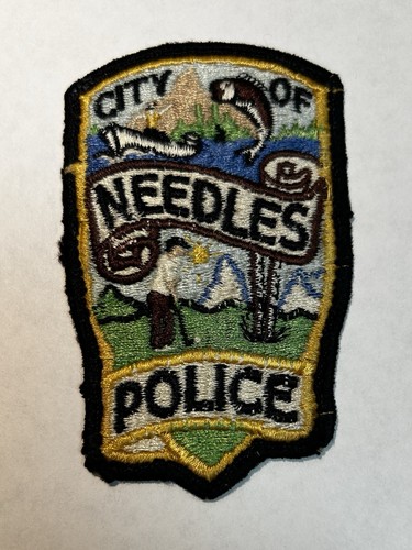 CA CALIFORNIA CITY OF NEEDLES POLICE DEPT PATCH SAN BERNARDINO COUNTY # ...