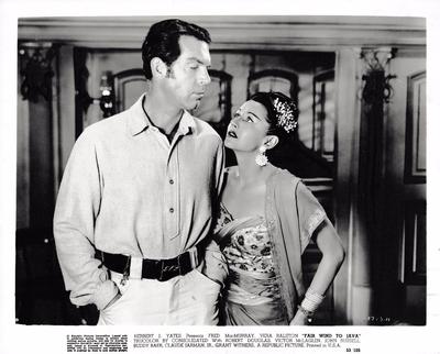 Vera Ralston Fred MacMurray in " Fair Wind to Java" vintage still 1953 ...