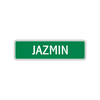 Jazmin Girls Name Letter Printed Label Art Decor Novelty Aluminum Metal ...