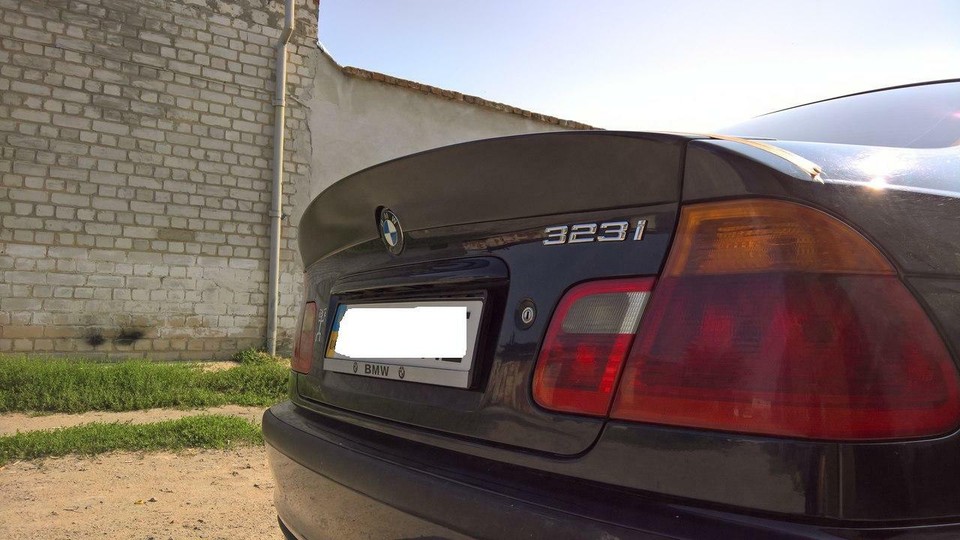 bmw E46 CSL trunk lip spoiler M3 BEST FIT csl spoiler lip 4 door sedan ...