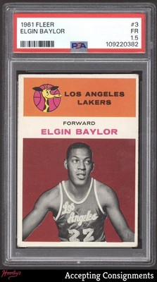 1961-62 Fleer #3 Elgin Baylor RC Rookie PSA 1.5 FR LAKERS HOF | eBay