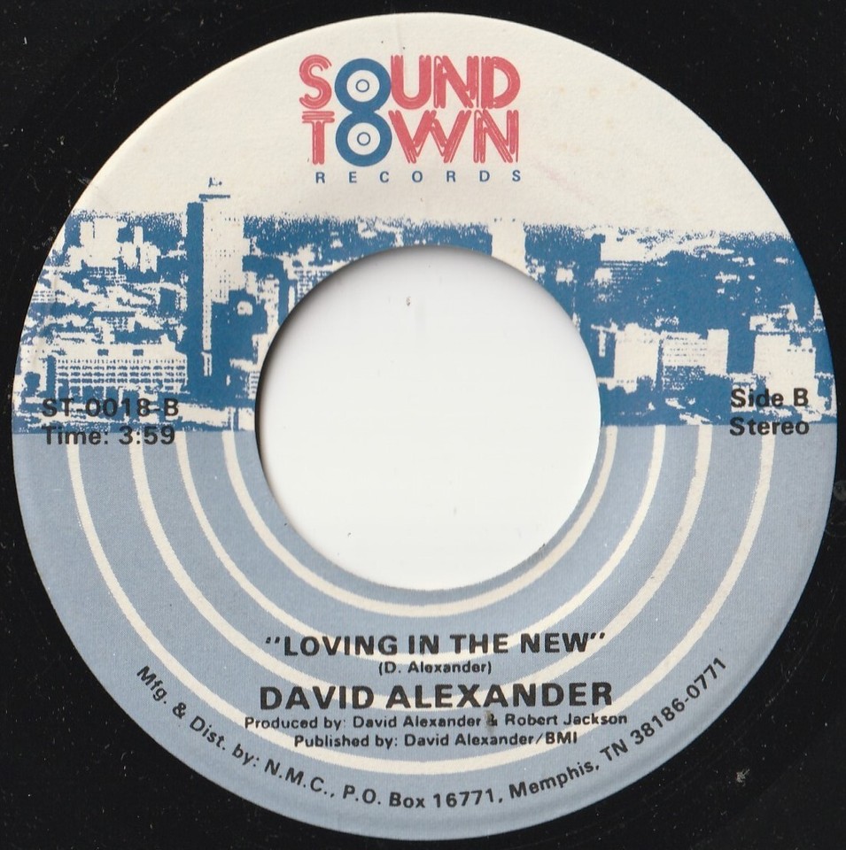 DAVID ALEXANDER 45: U DRIVE ME WILD/LOVING IN THE NEW US SOUNDTOWN 0017 NM 1985 | eBay