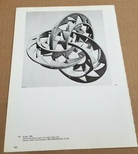KNOTS (Mobius Trefoil Infinity Timeless 1966) M C Escher Optical ...
