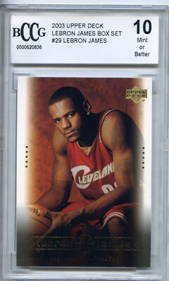 2003 Lebron James Lebron Box Set Full House ROOKIE BCCG 10 Mint or ...