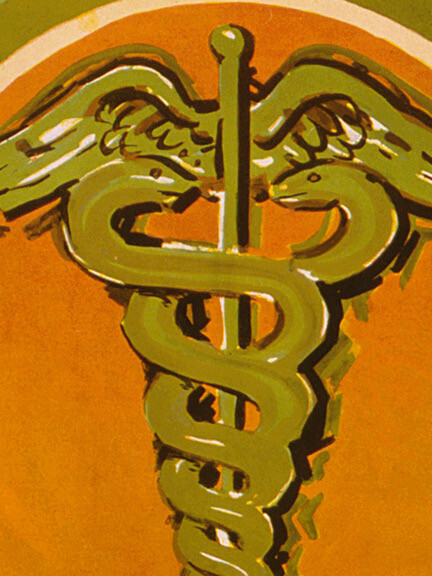 "The Medical Caduceus" 1919 WW1 US Army Medical Poster - 24x32 | eBay