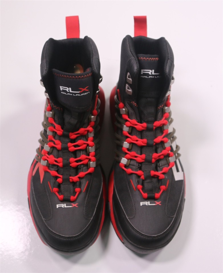 RLX Ralph Lauren Mens Abridge Ranger Hiking Boots Green Orange US 9.5 ...