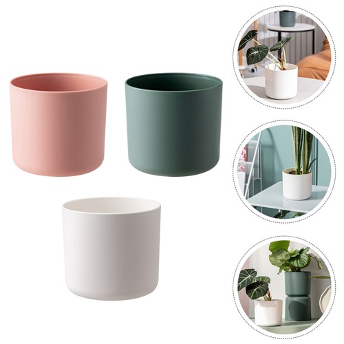 3 Pcs Nordic Simple Flower Pot Mini Pots Decorative Practical Planter ...