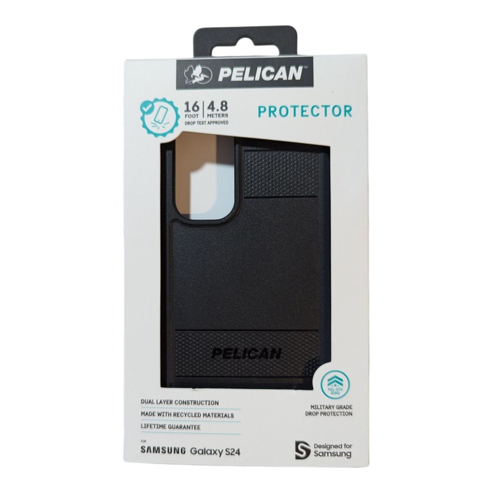 B2. Pelican Protector Series Case for Samsung Galaxy S24 - Black | eBay