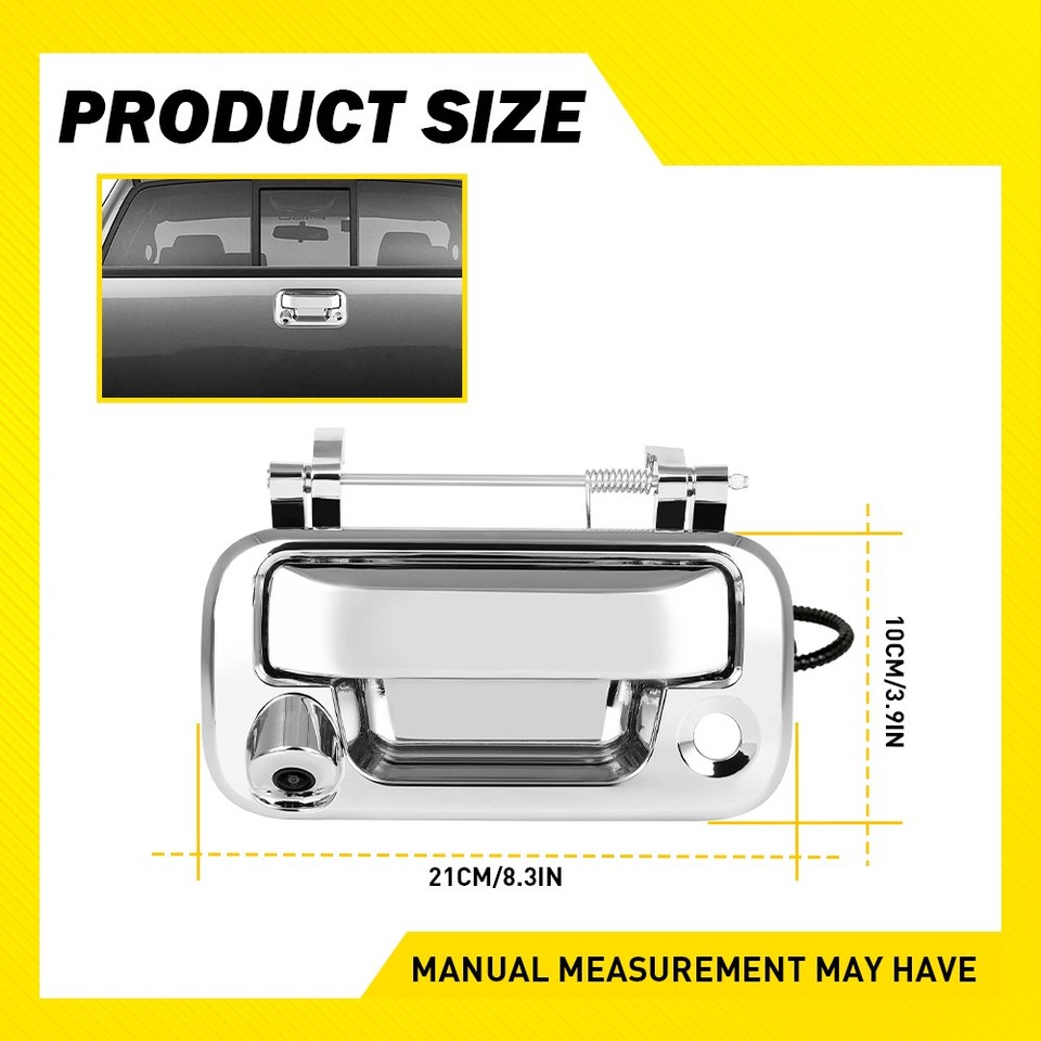 For Ford F150-F550 2004-2014 Chrome Tailgate Latch Handle Rear Back up ...