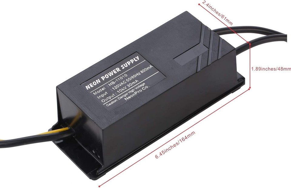 10KV 10000V Neon Sign Power Supply Light Electronic Transformer Beer ...