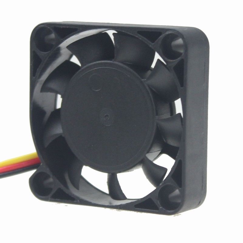 2 Pcs 12V 3Pin 4cm 40mm 40x10MM 9 Blades Mini DC Brushless Cooling Fan ...