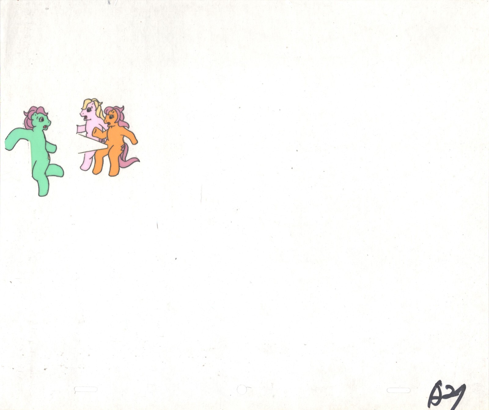 My Little Pony Original Production Animation Cel Hasbro Sunbow 1980s ...