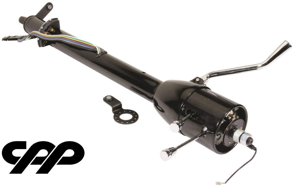 1955 56 CHEVY BELAIR 150 210 BLACK COLUMN SHIFT TILT STEERING COLUMN | eBay