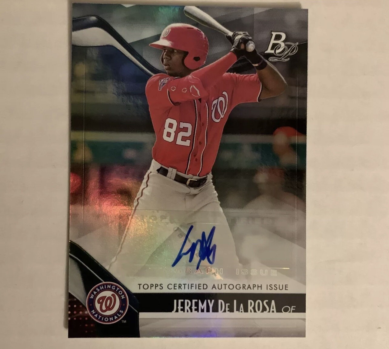 2021 Bowman Platinum Jeremy De La Rosa Autograph Nationals Prospect ...