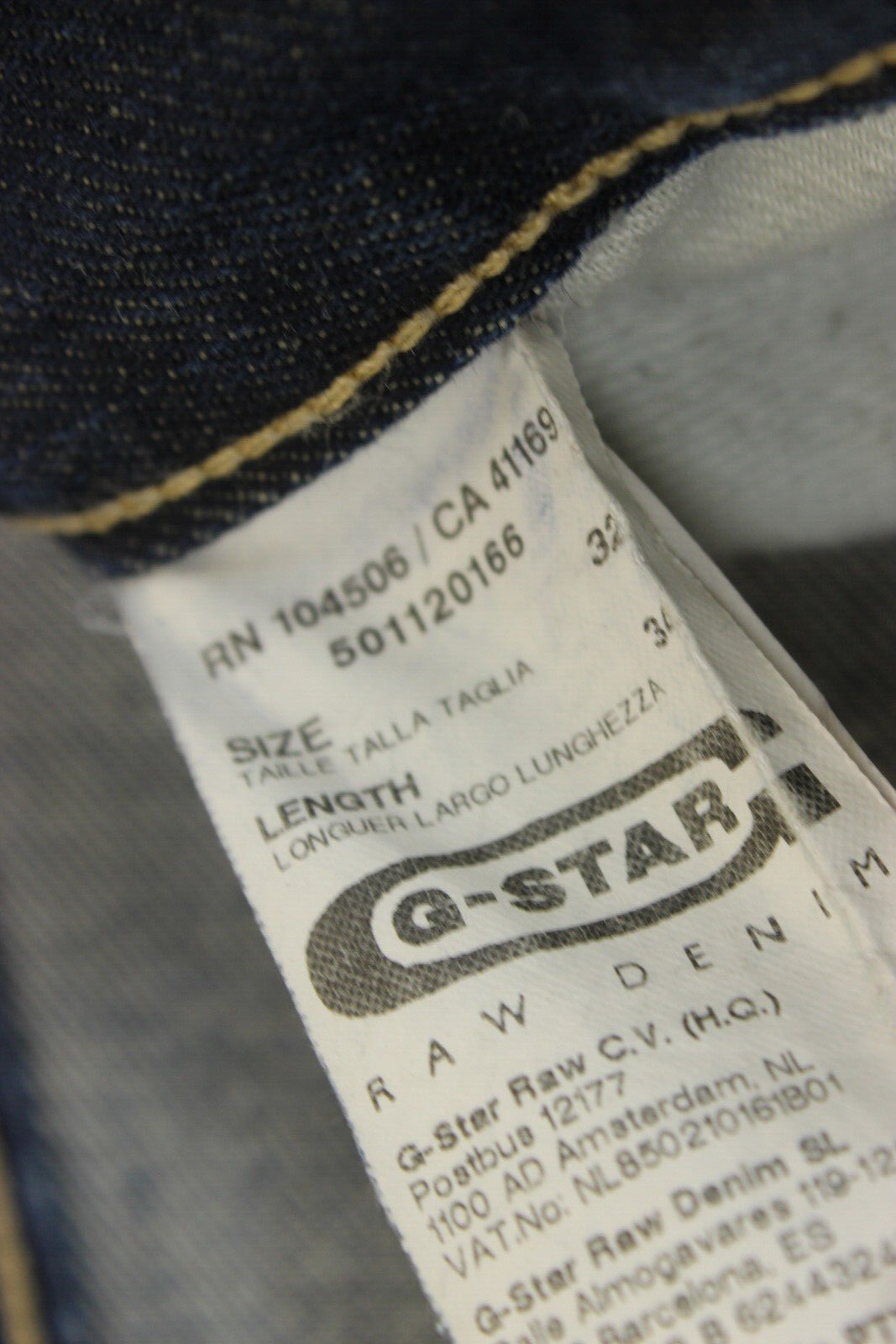 G-STAR RILEY LOOSE TAPERED Men Jeans Size W32 L28 Blue Twisted ...