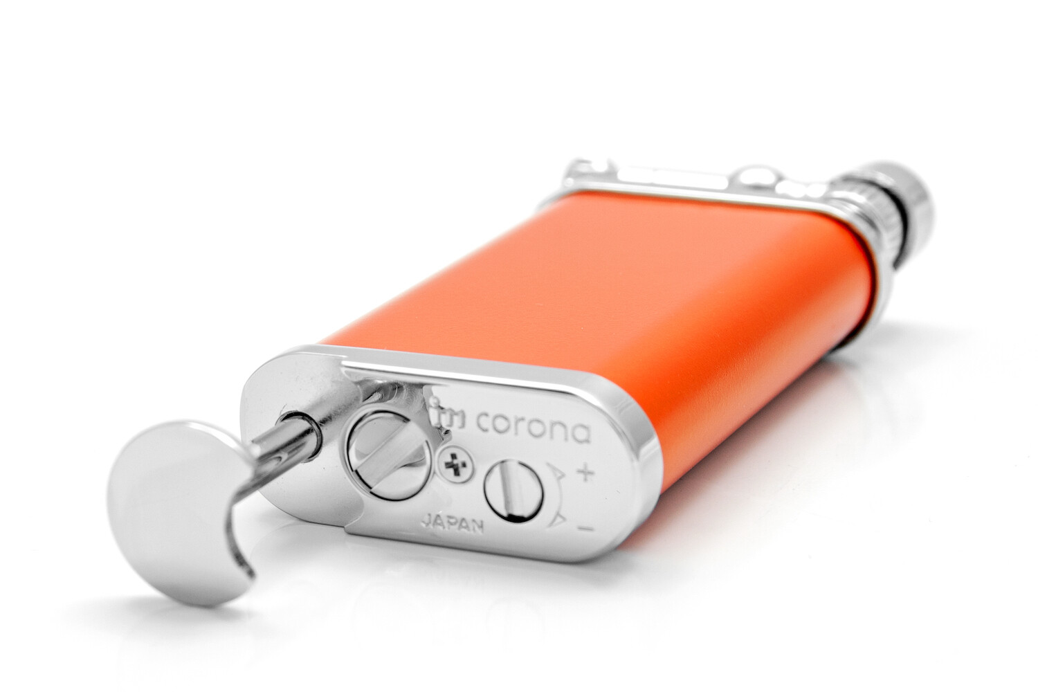 Itt Corona Pipe Lighter Old Boy 64-3107 / Chrome Plated Brass/Orange | eBay