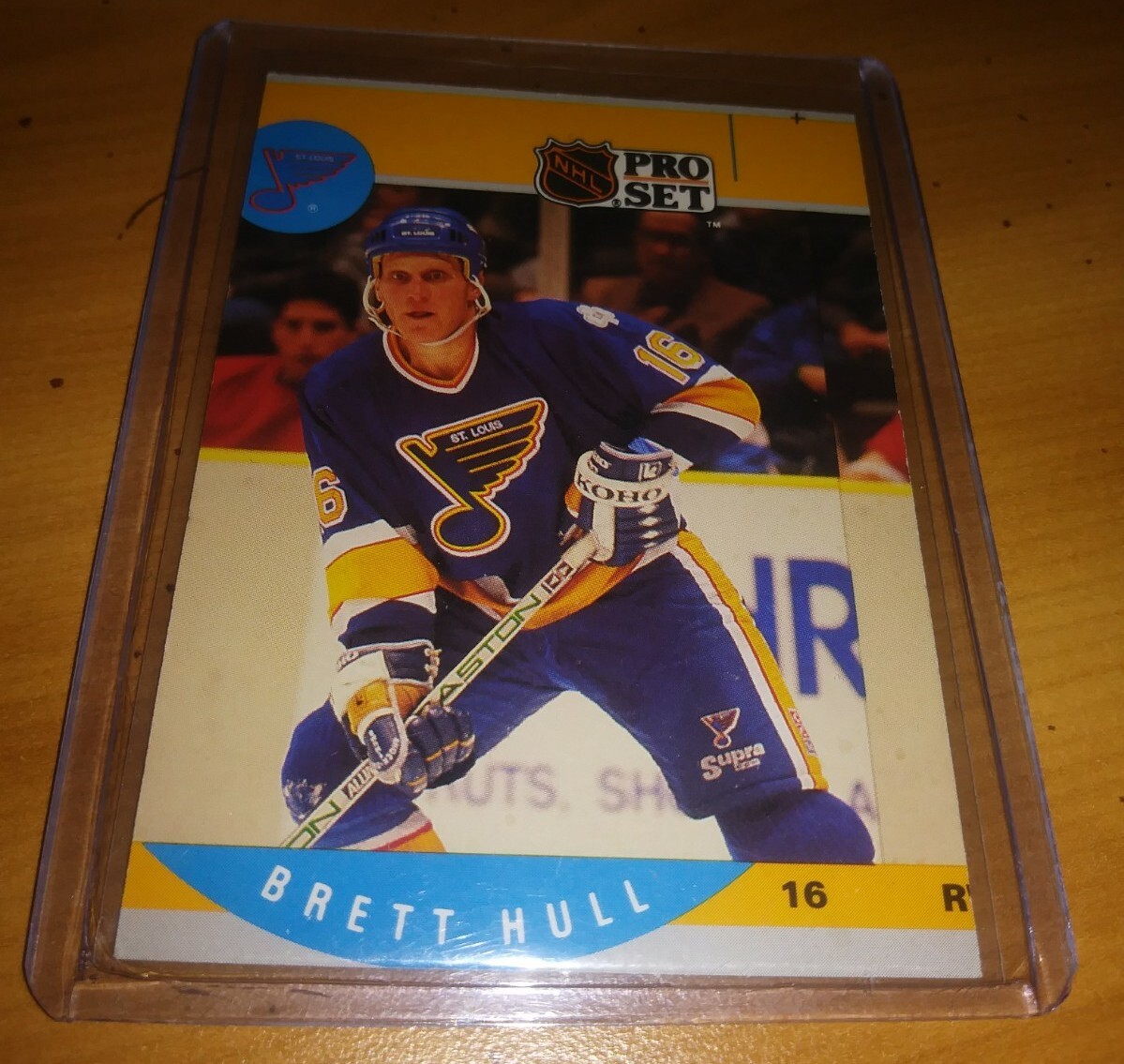 Brett Hull 1990-91 Pro Set NHL Promo ERROR RARE 1/1 ? Miscut Wrong ...