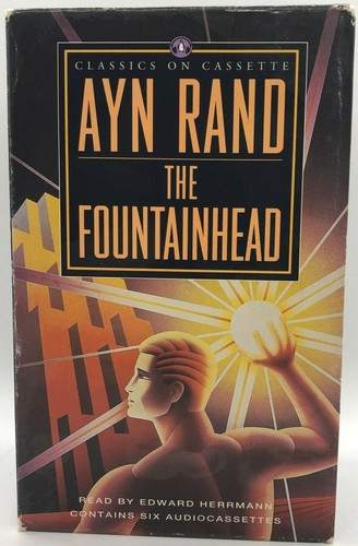 The Fountainhead by Ayn Rand 1994, 6 Cassettes, Abridged Howard Roark ...