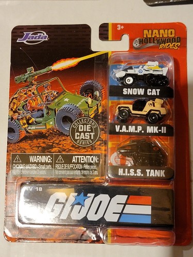 Jada Toys Nano Hollywood Rides GI Joe NV18 Set Of 3 Diecast Figures NEW ...