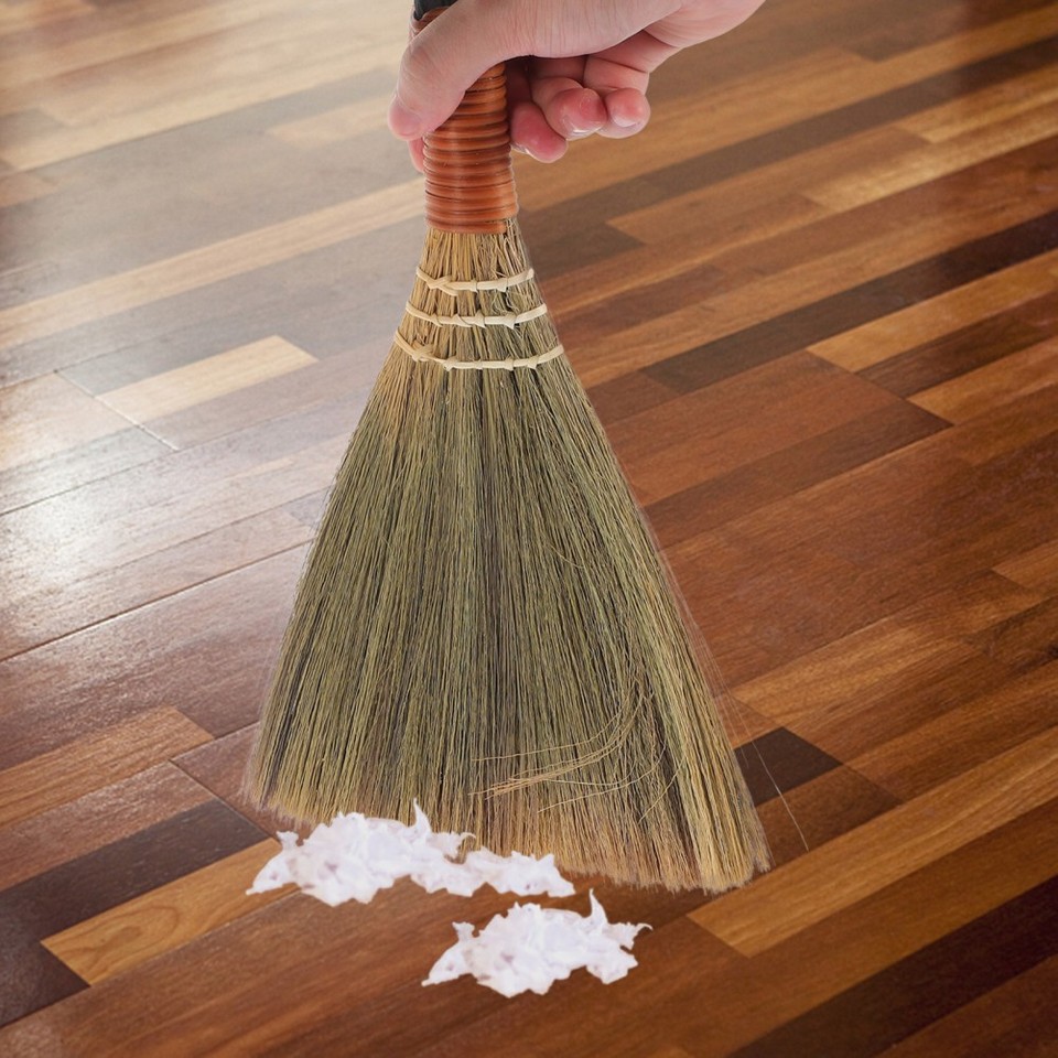 Short Handle Bamboo Hand Broom Small Desktop Broom For Office Table ...