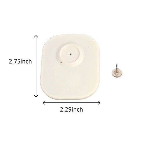 Security Tags RF 8.2Mhz Large Size White Clothing 100PCS Checkpoint ...